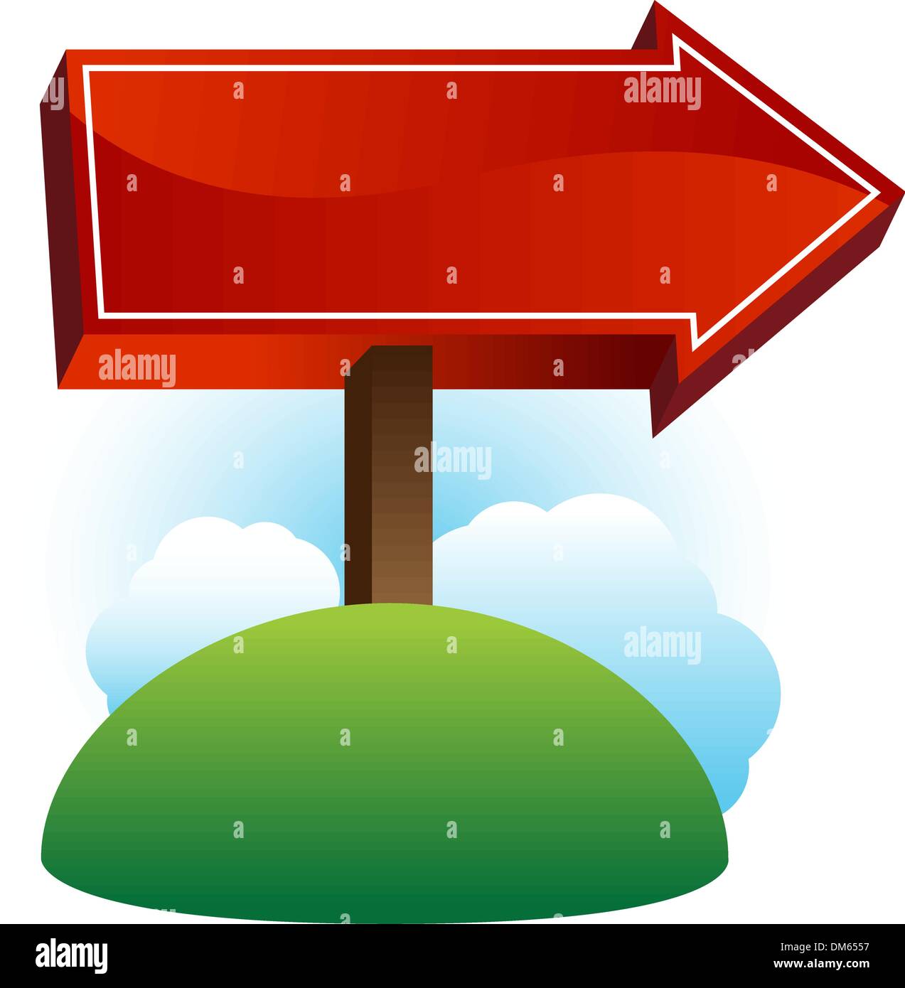 Arrow Sign Post Stock Vector Image & Art - Alamy