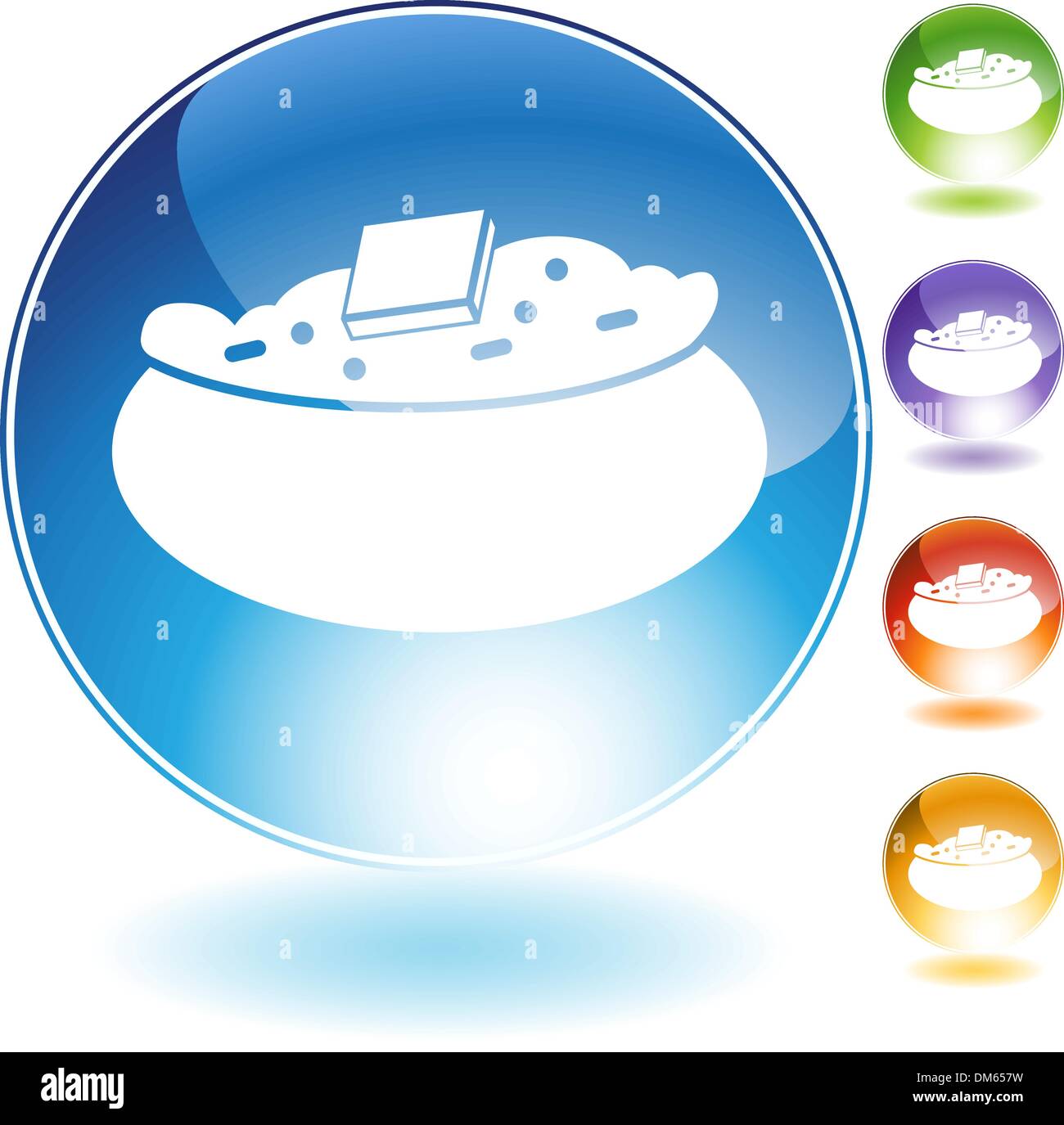 Baked Potato Crystal Icon Stock Vector Image & Art - Alamy