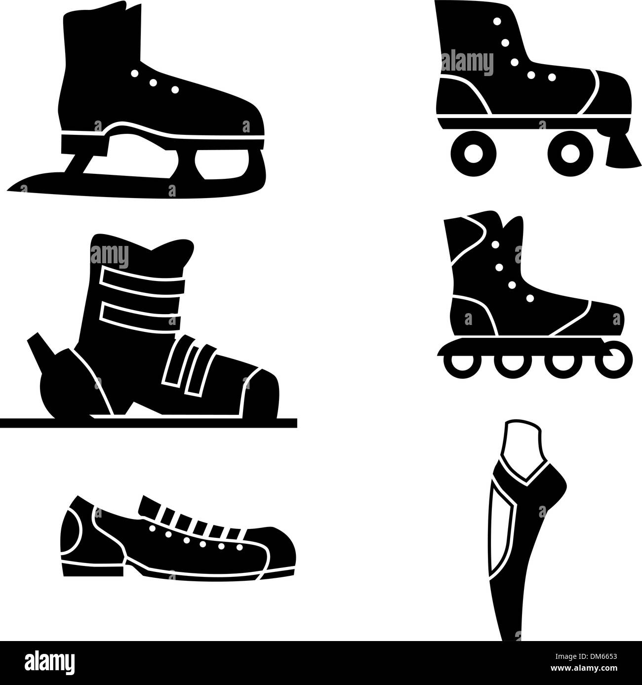 Ballet shoes on white background Stock Vector Images - Alamy