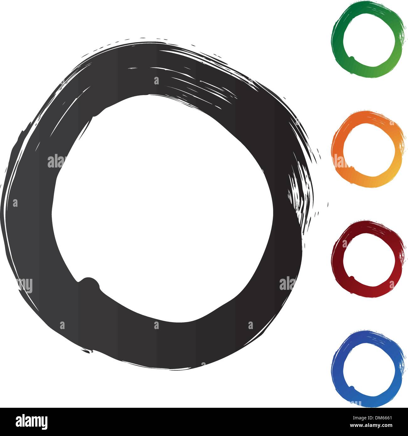 Brushstroke circle hi-res stock photography and images - Alamy