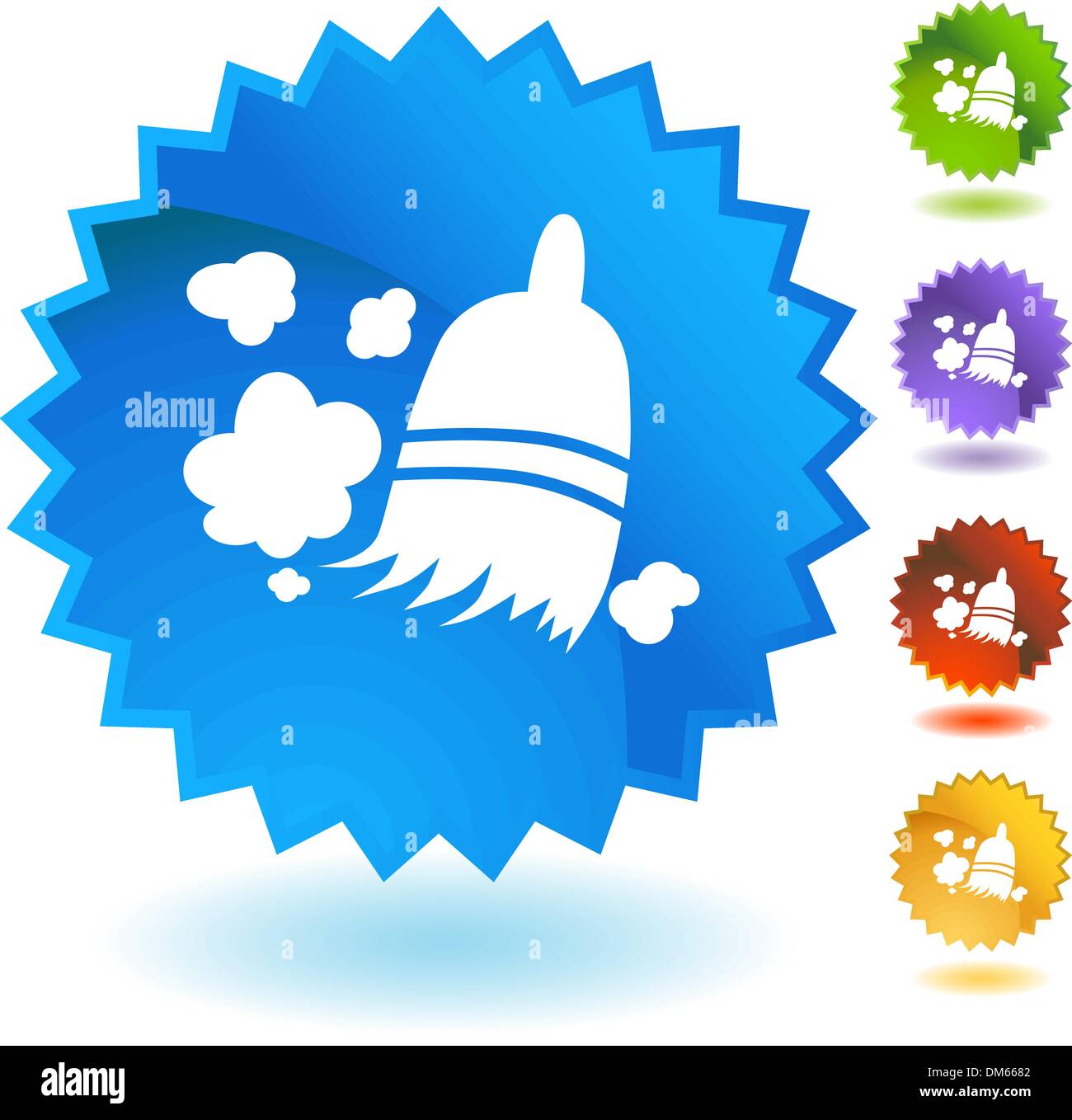 Purple broom design Stock Vector Images - Alamy