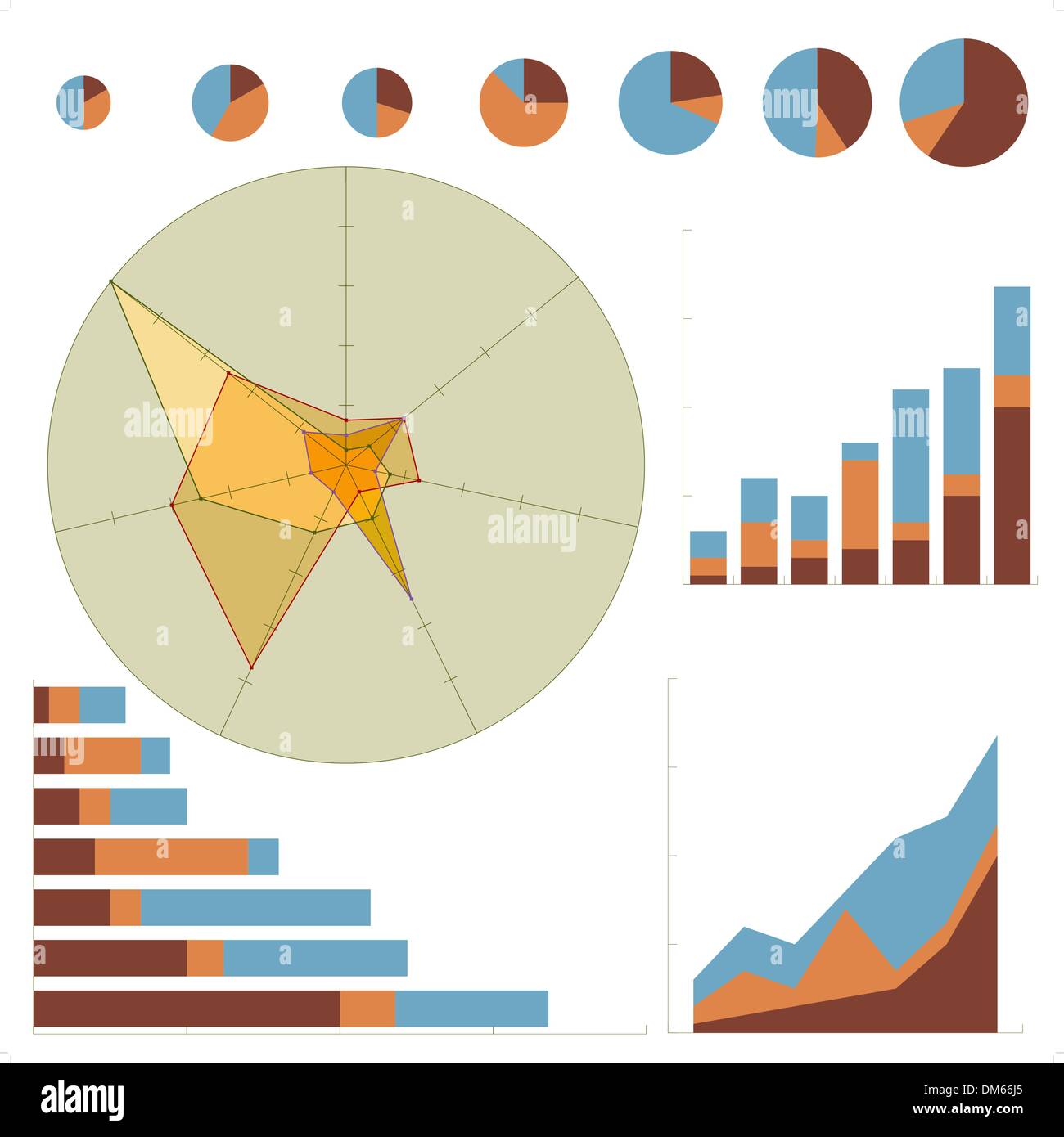 Business charts blue Cut Out Stock Images & Pictures - Alamy