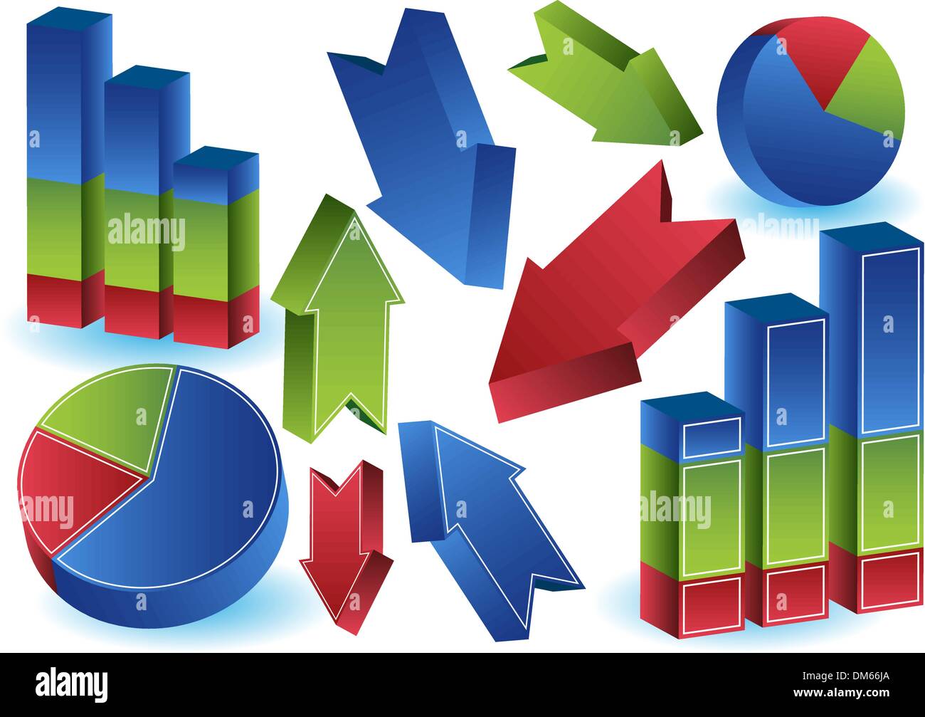 Three arrow shapes Stock Vector Images - Alamy