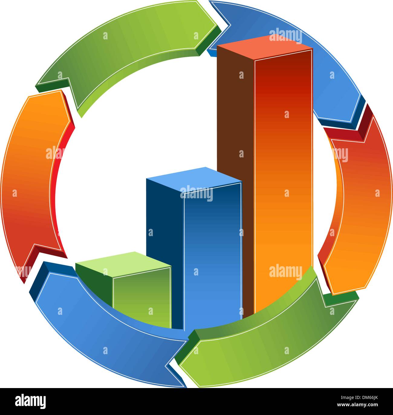 Process Bar Graph - 3D Stock Vector Image & Art - Alamy
