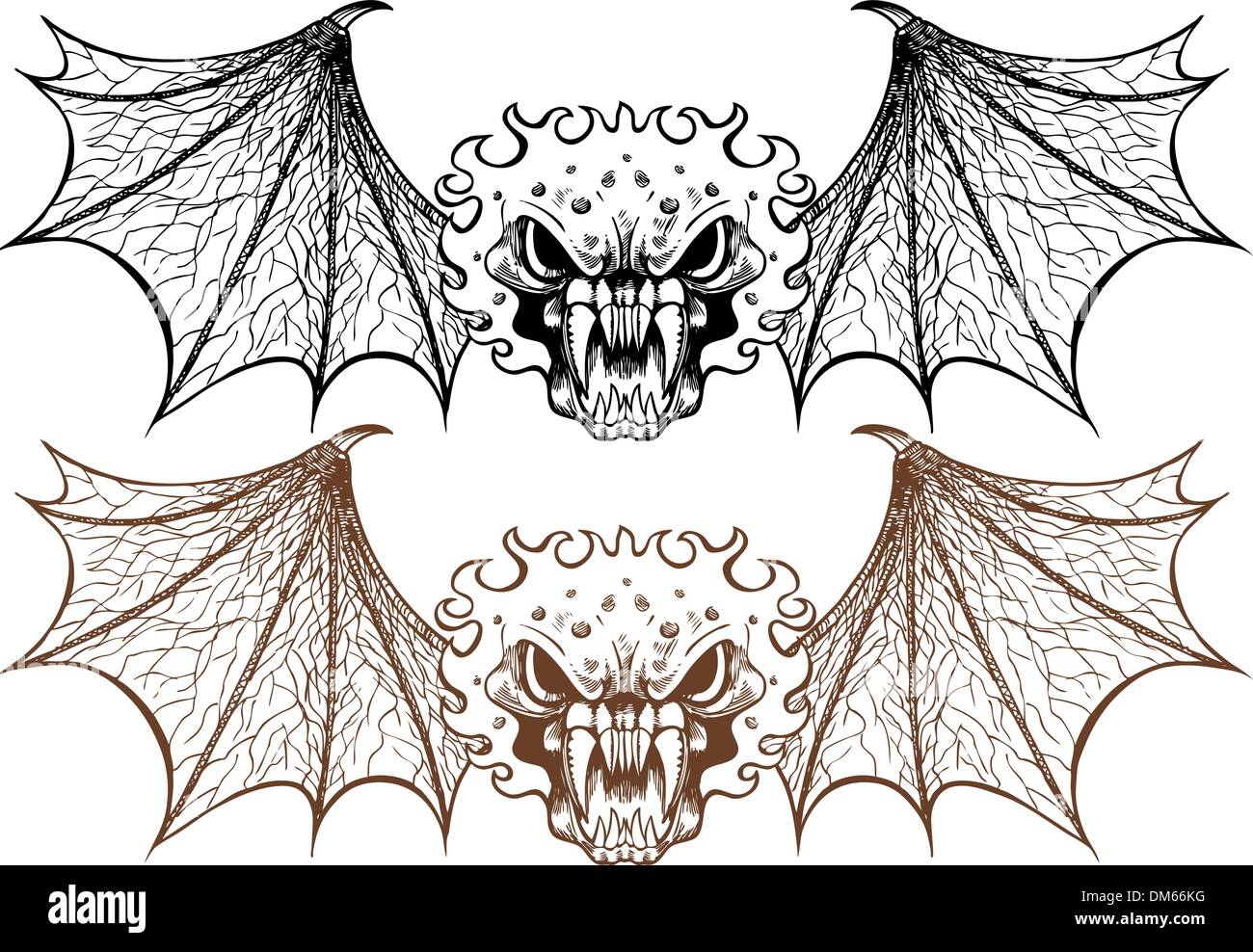 Demons illustration hi-res stock photography and images - Alamy