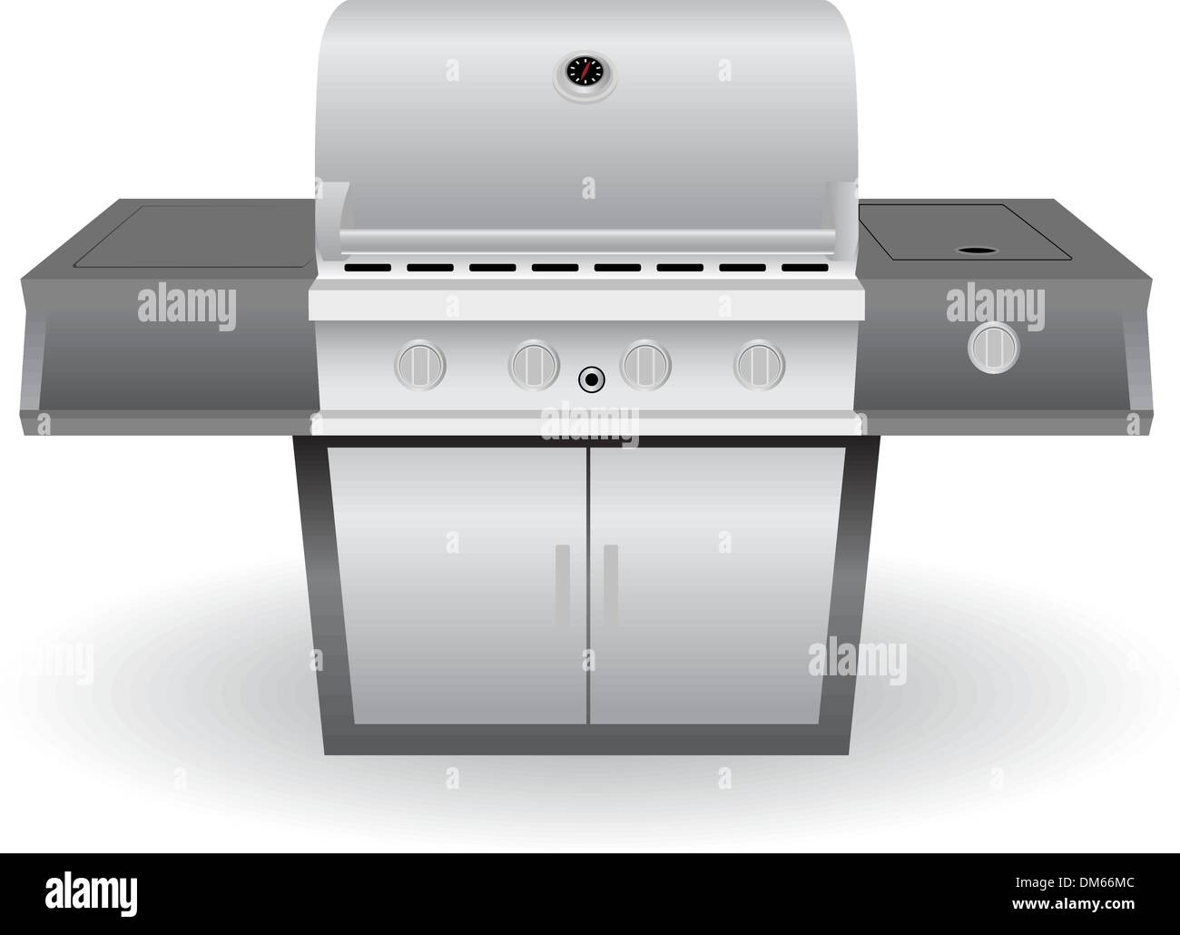Shiny bbq stove Stock Vector Images - Alamy