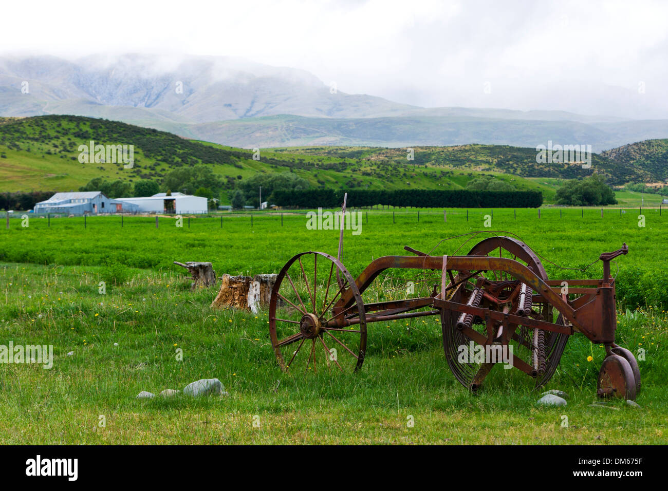 Old hay bailer hi-res stock photography and images - Alamy