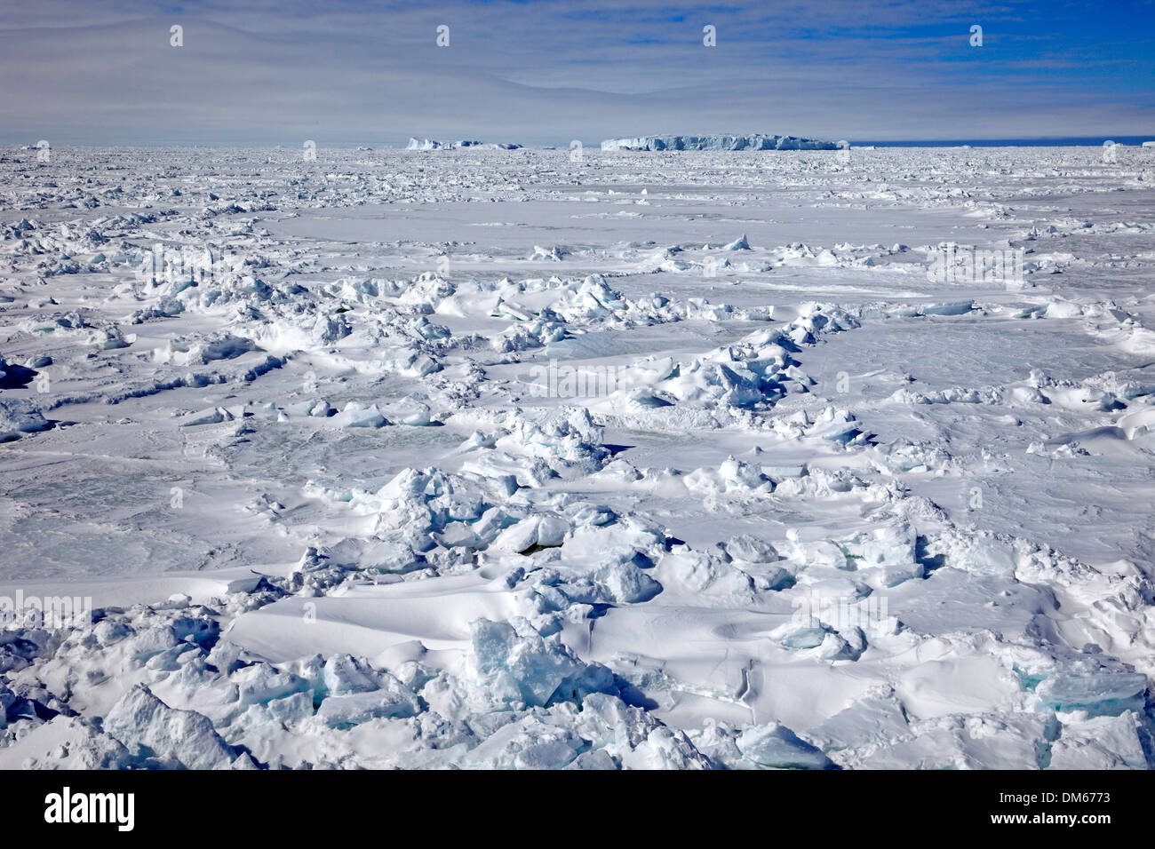 Icy landscape, pack ice, Weddell Sea, Antarctica Stock Photo - Alamy
