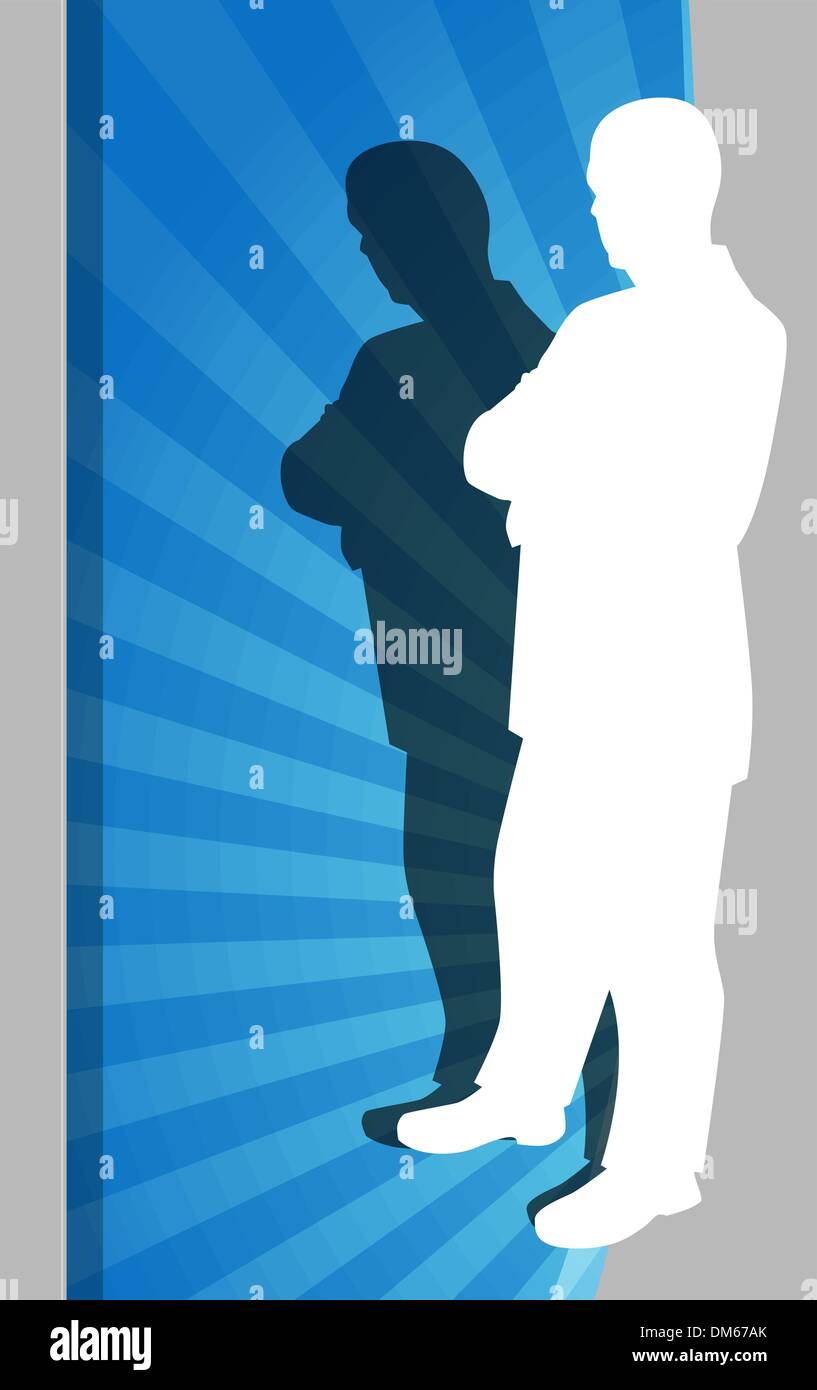Silhouette standing observing Stock Vector Images - Alamy