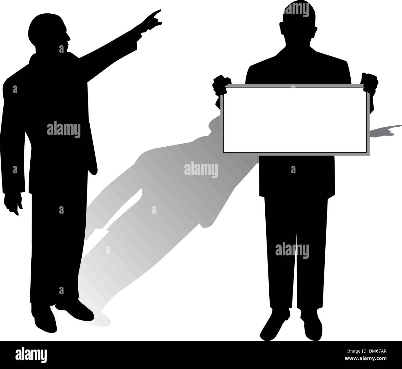 Businessman standing pose pointing Stock Vector Images - Alamy