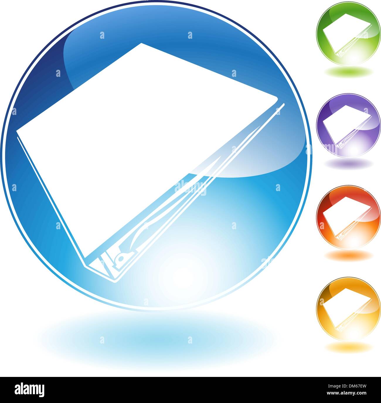 Binder Icon Set Stock Vector Image & Art - Alamy