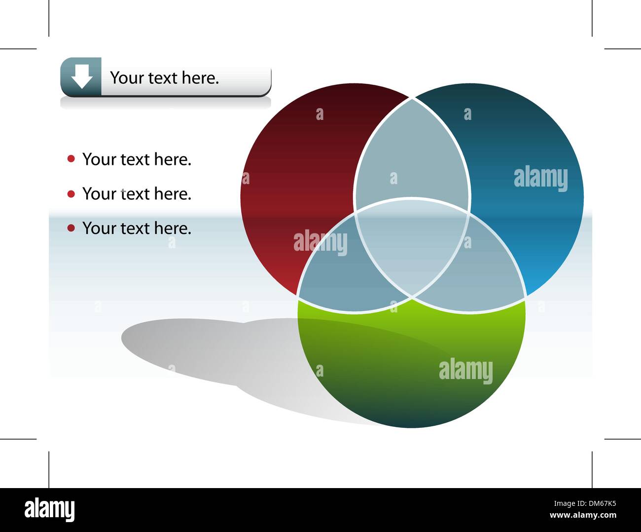 Three circle venn diagram Stock Vector Images - Alamy