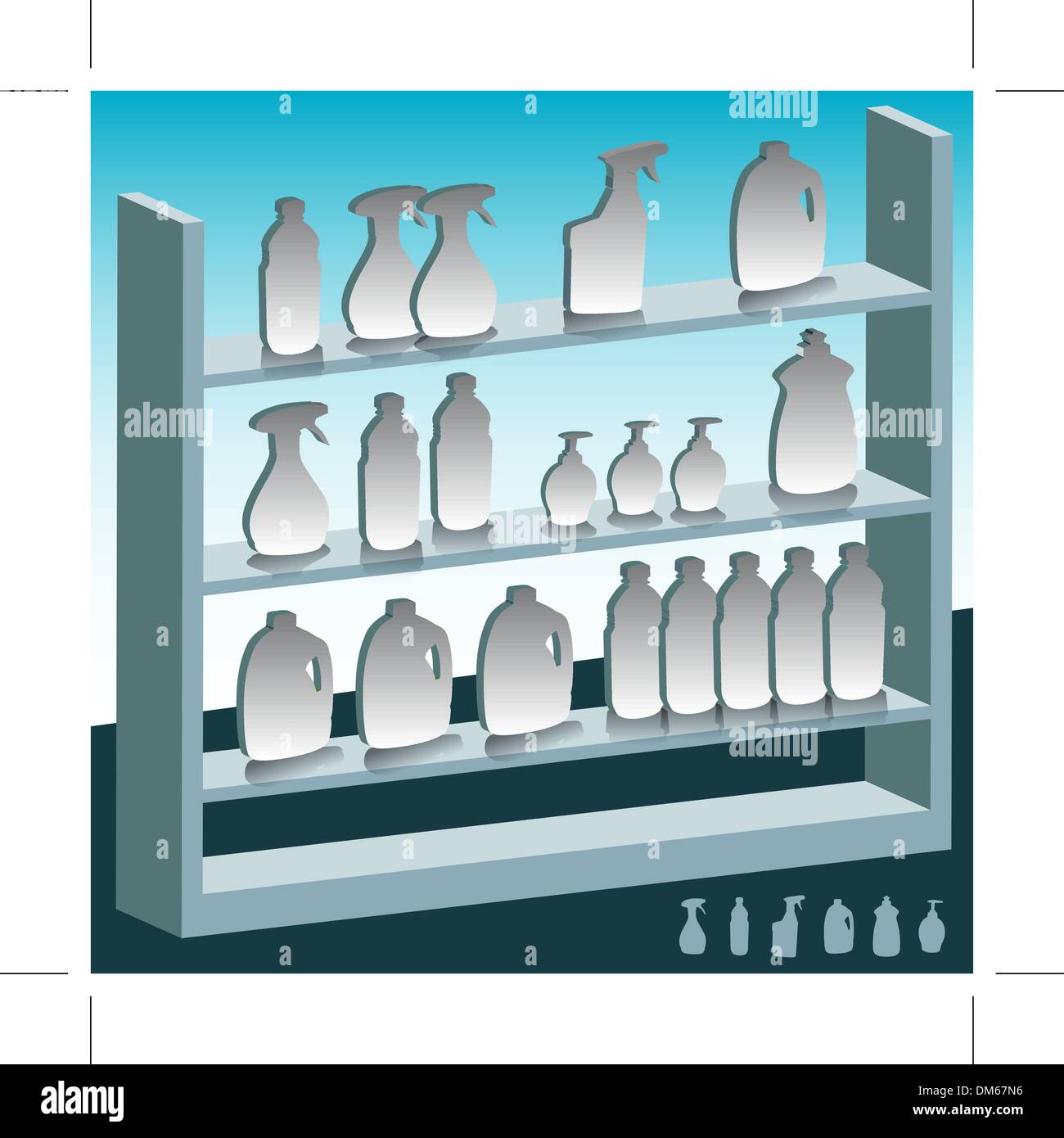 Shelf container Stock Vector Images - Alamy