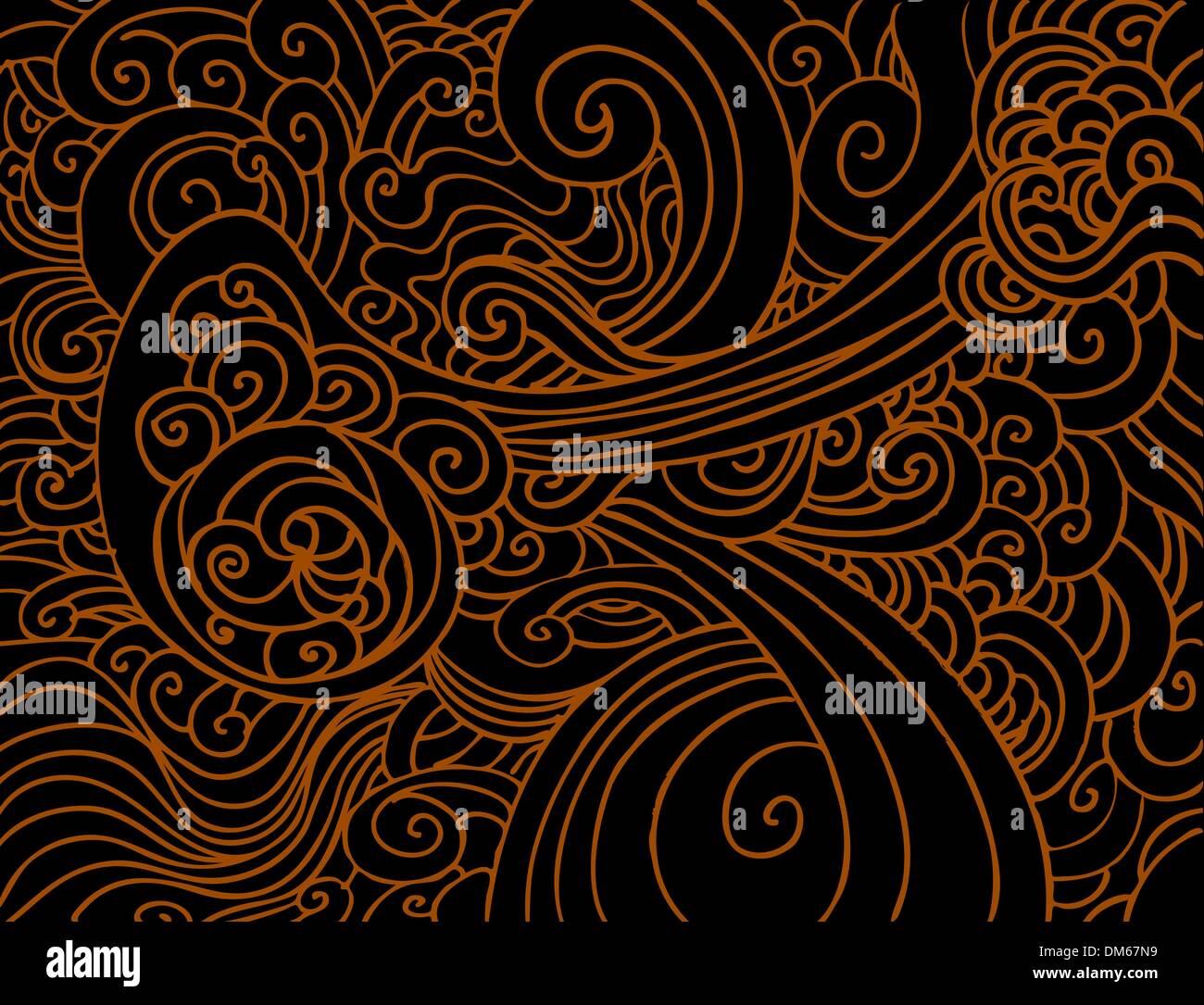Swirling Wave Pattern Stock Vector Image & Art - Alamy