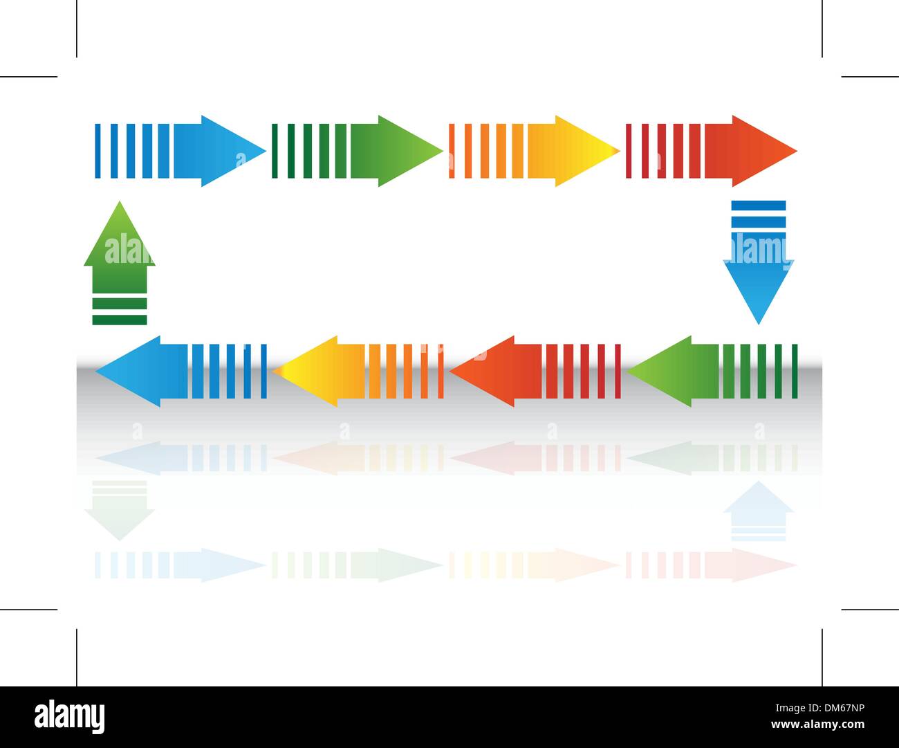 Blue arrow chart drop symbol Stock Vector Images - Alamy