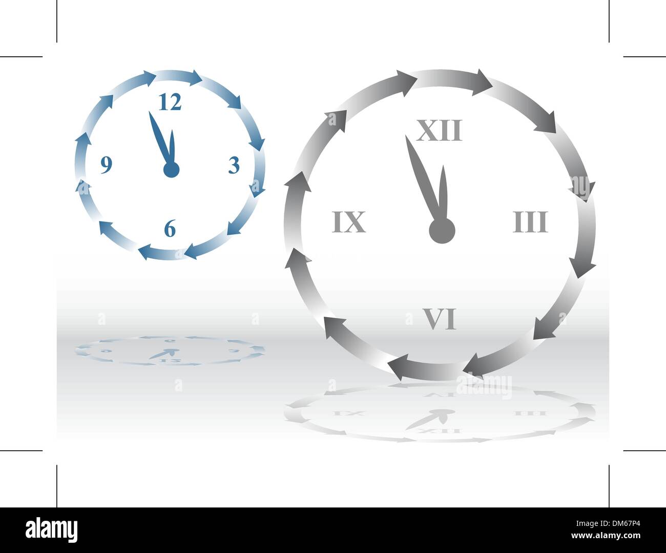 Clock hands overlapping Stock Vector Images - Alamy
