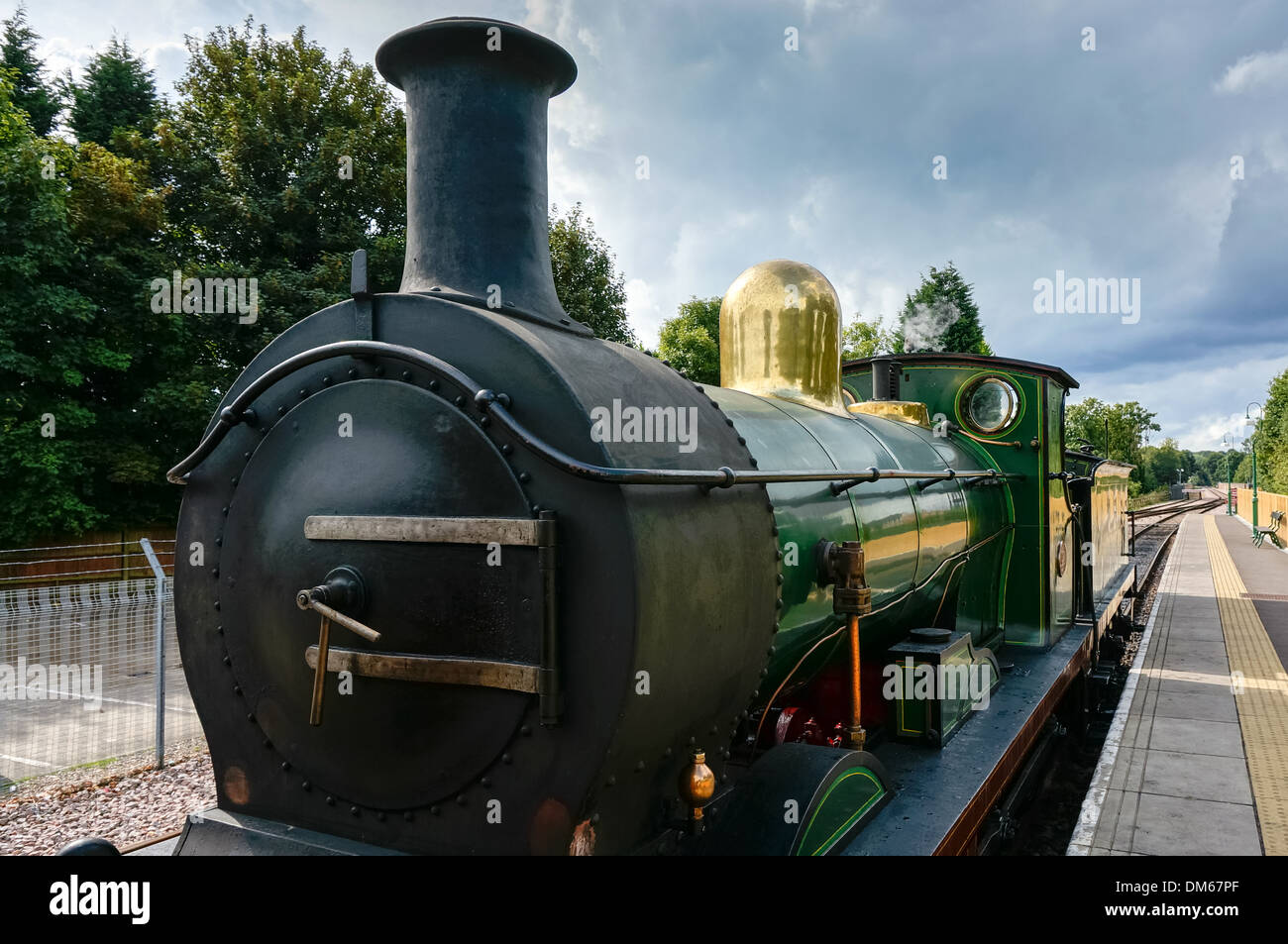 Partial view C Class steam engine at East Grinstead Stock Photo - Alamy