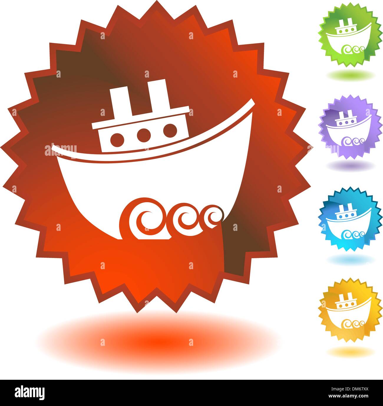 Boat Icon Set Stock Vector Image & Art - Alamy