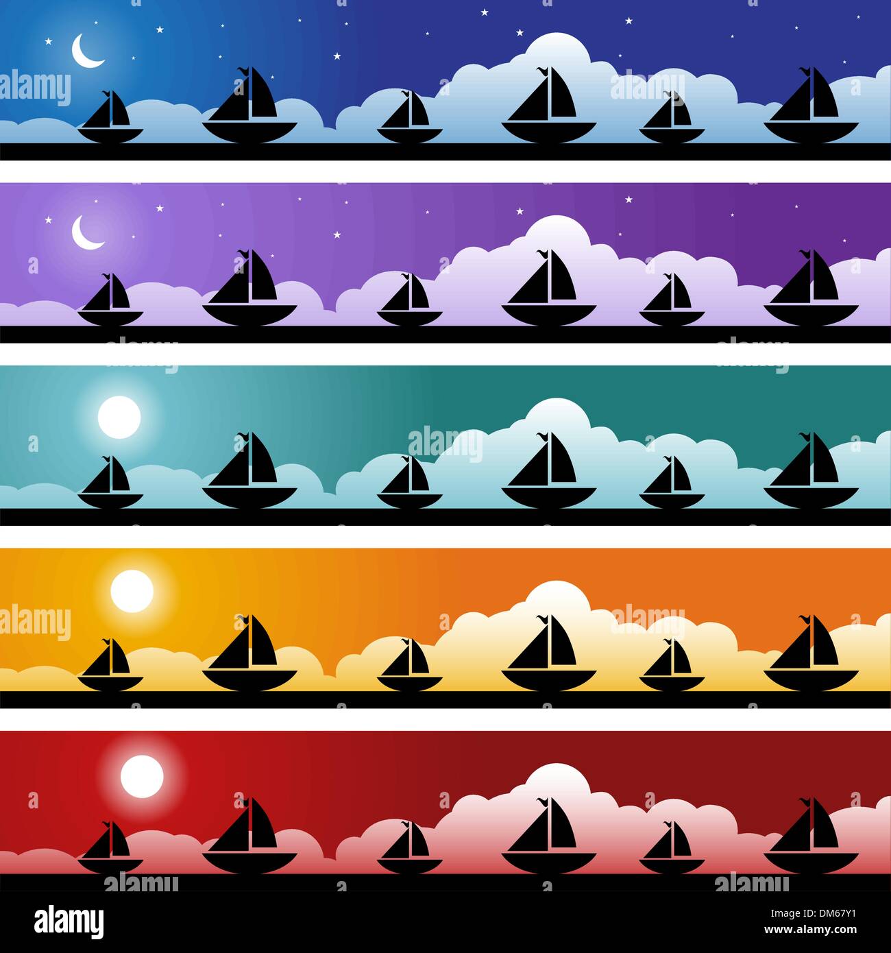 Boat Icon Set Stock Vector Image & Art - Alamy