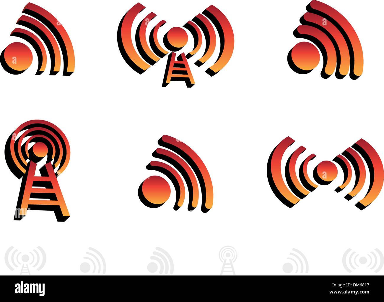 3D Audio Icons Stock Vector Image & Art - Alamy