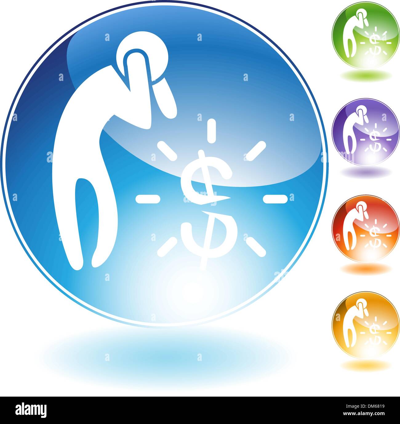 Money Problem Icon Stock Vector Image & Art - Alamy