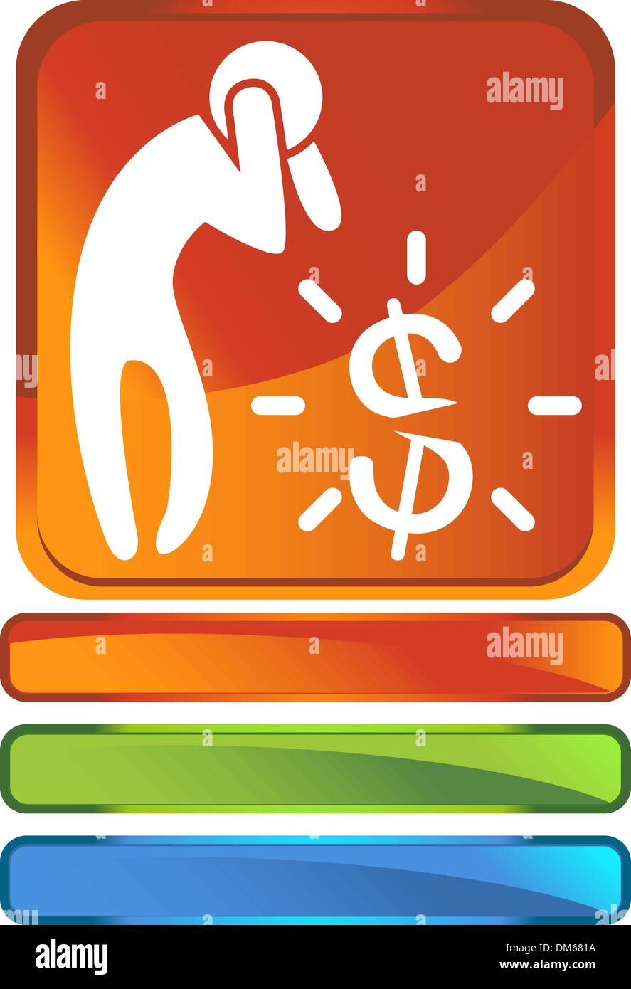 Money Problem Icon Stock Vector Image & Art - Alamy