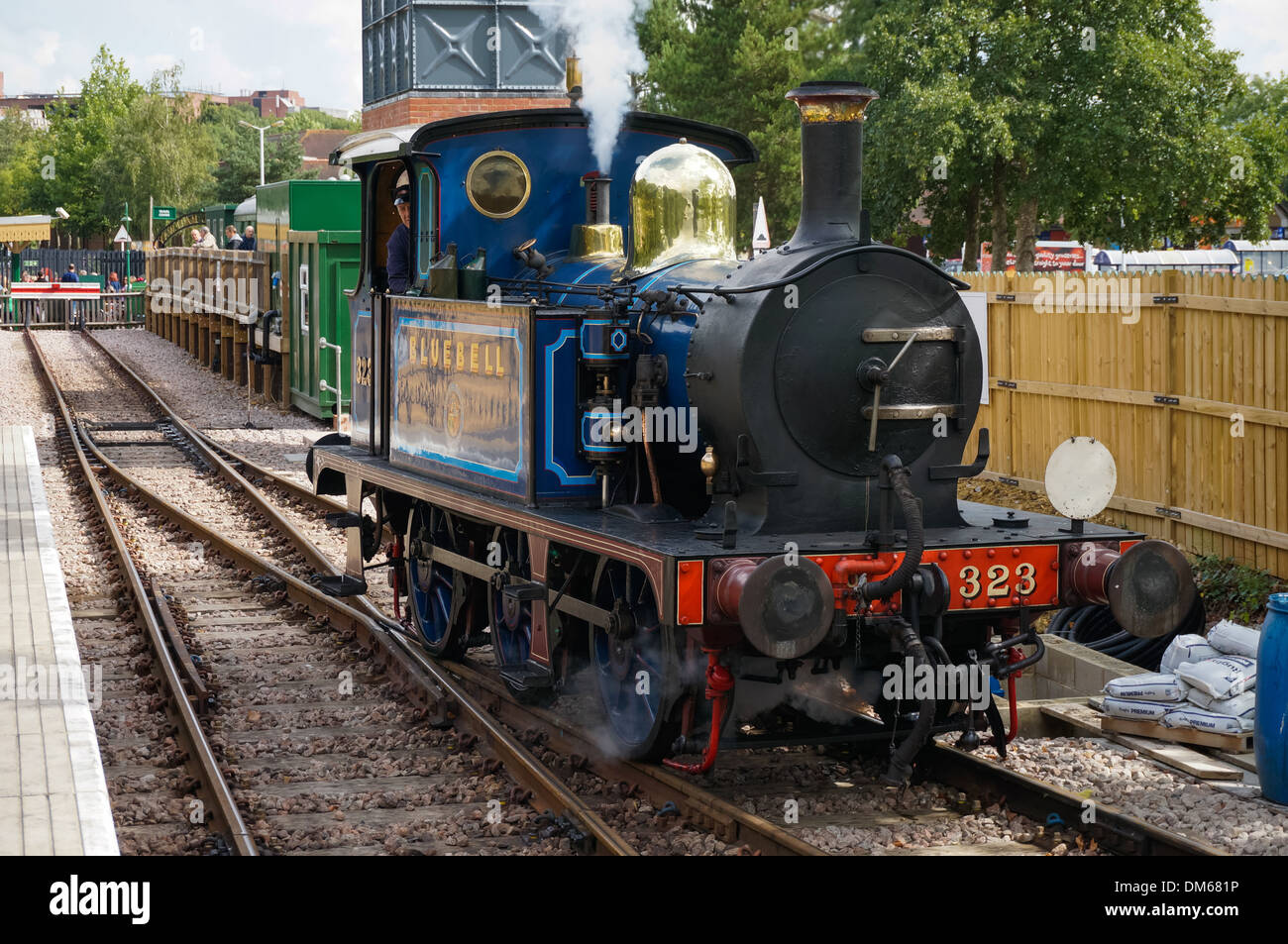 Bluebell steam engine in East Grinstead Stock Photo - Alamy