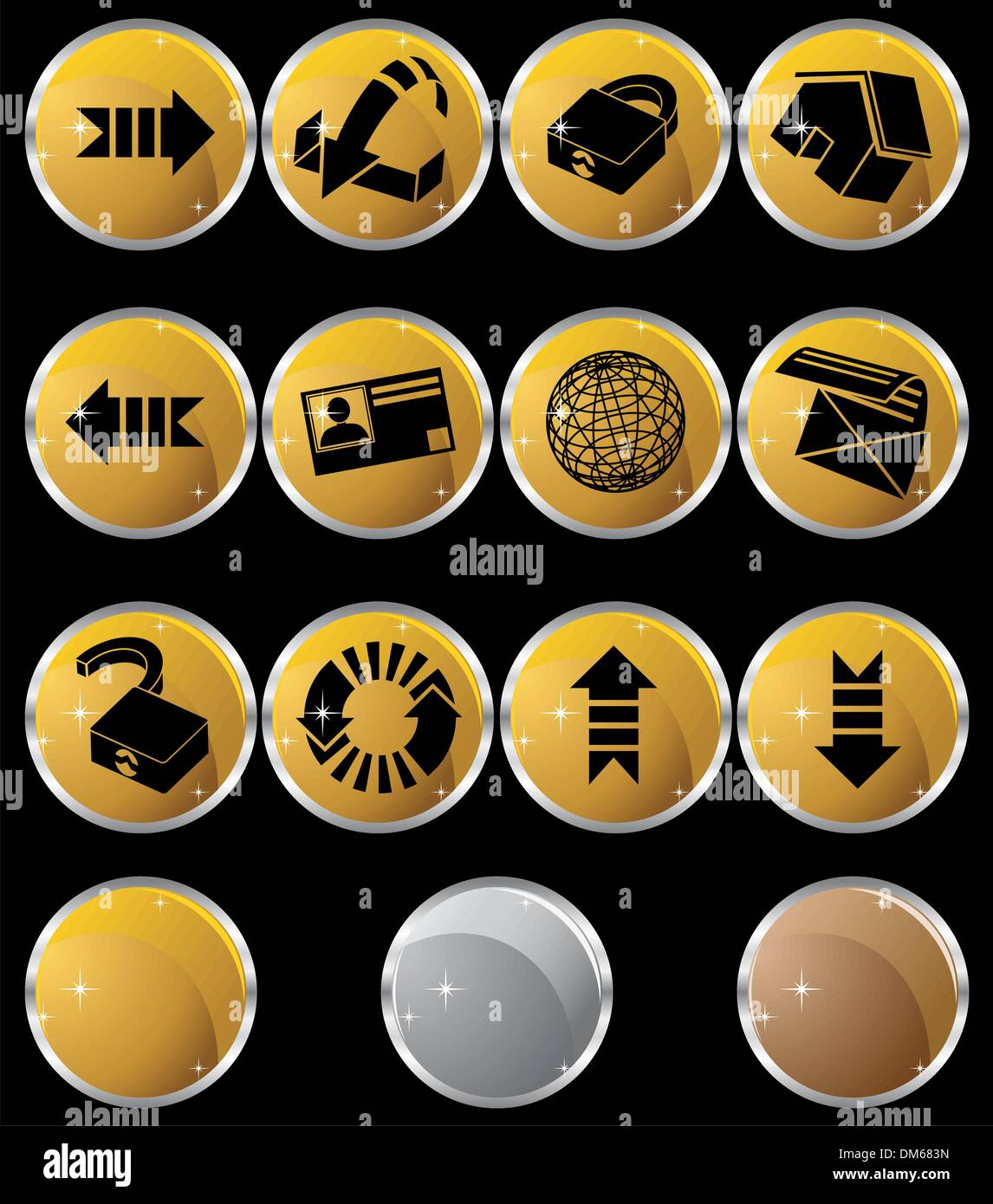 Themed icons Stock Vector Images - Alamy