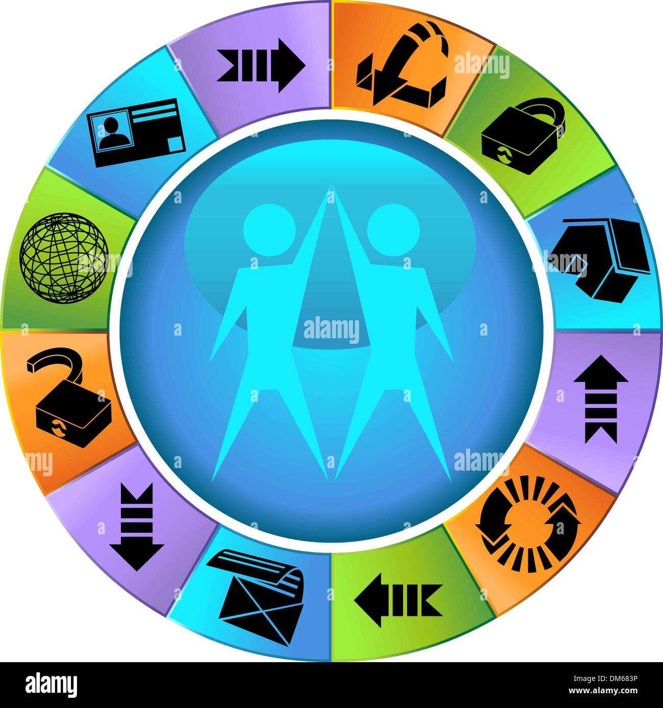 Web Themed Icon Set Stock Vector Image & Art - Alamy