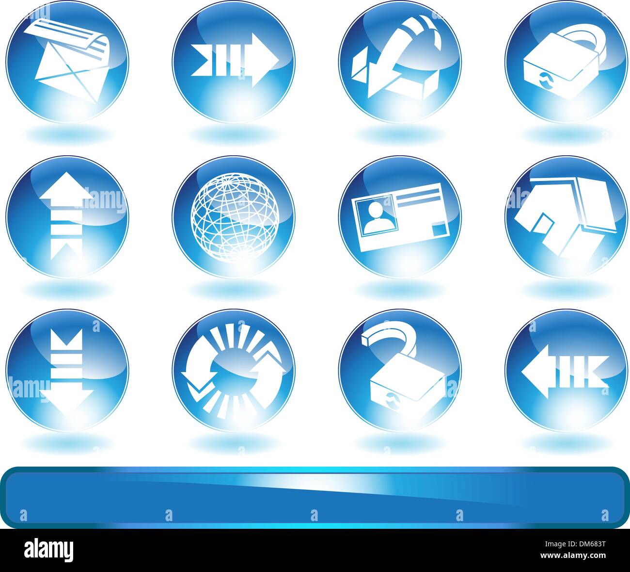 Web Themed Icon Set Stock Vector Image & Art - Alamy