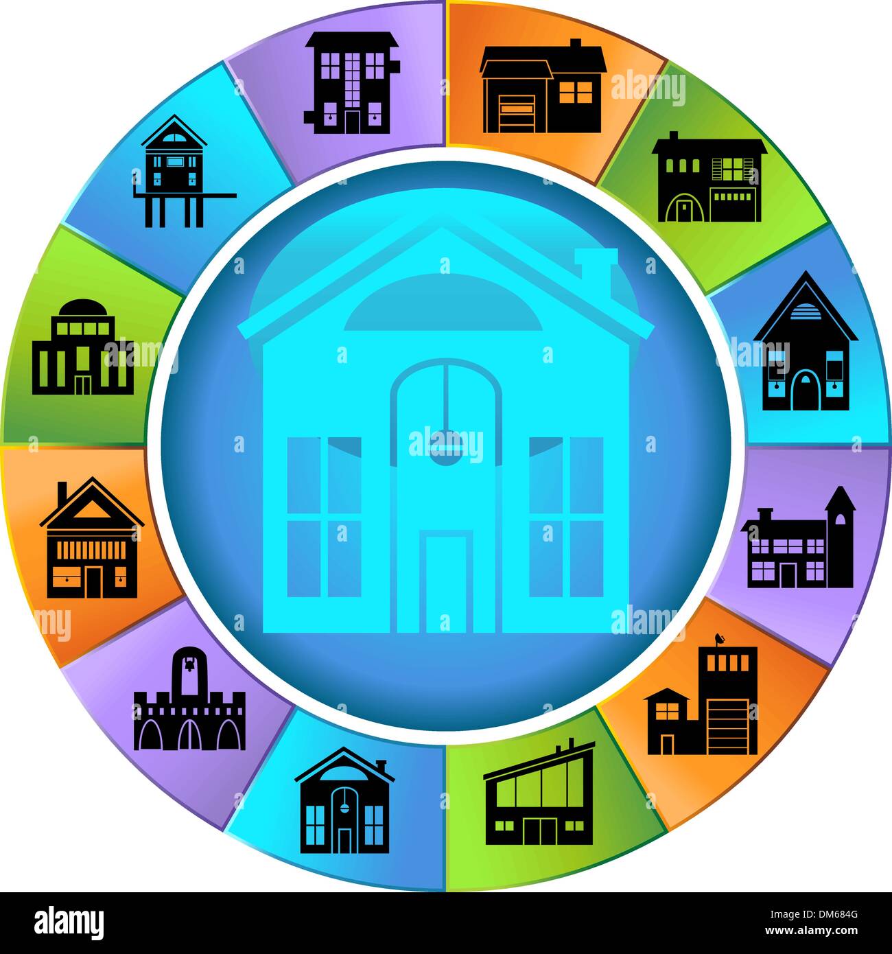 Multiple housing Stock Vector Images - Alamy