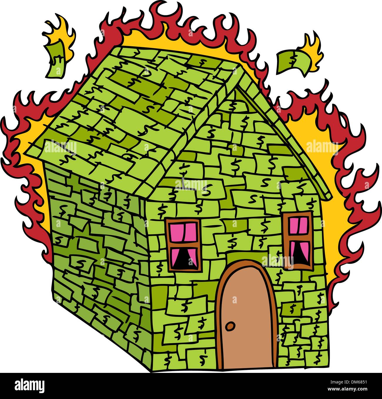House loss Stock Vector Images - Alamy