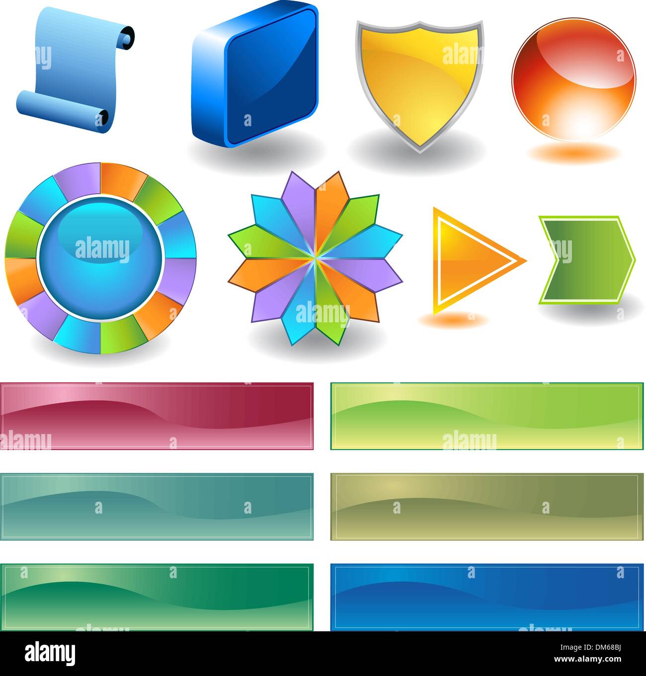 3D Design Elements Stock Vector Image & Art - Alamy