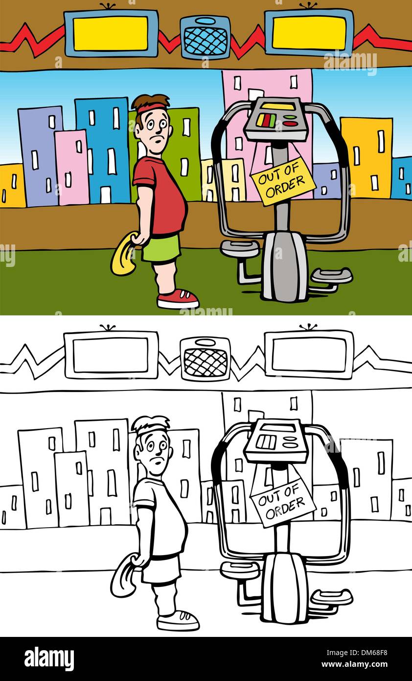 Broken machine out of order Stock Vector Images - Alamy