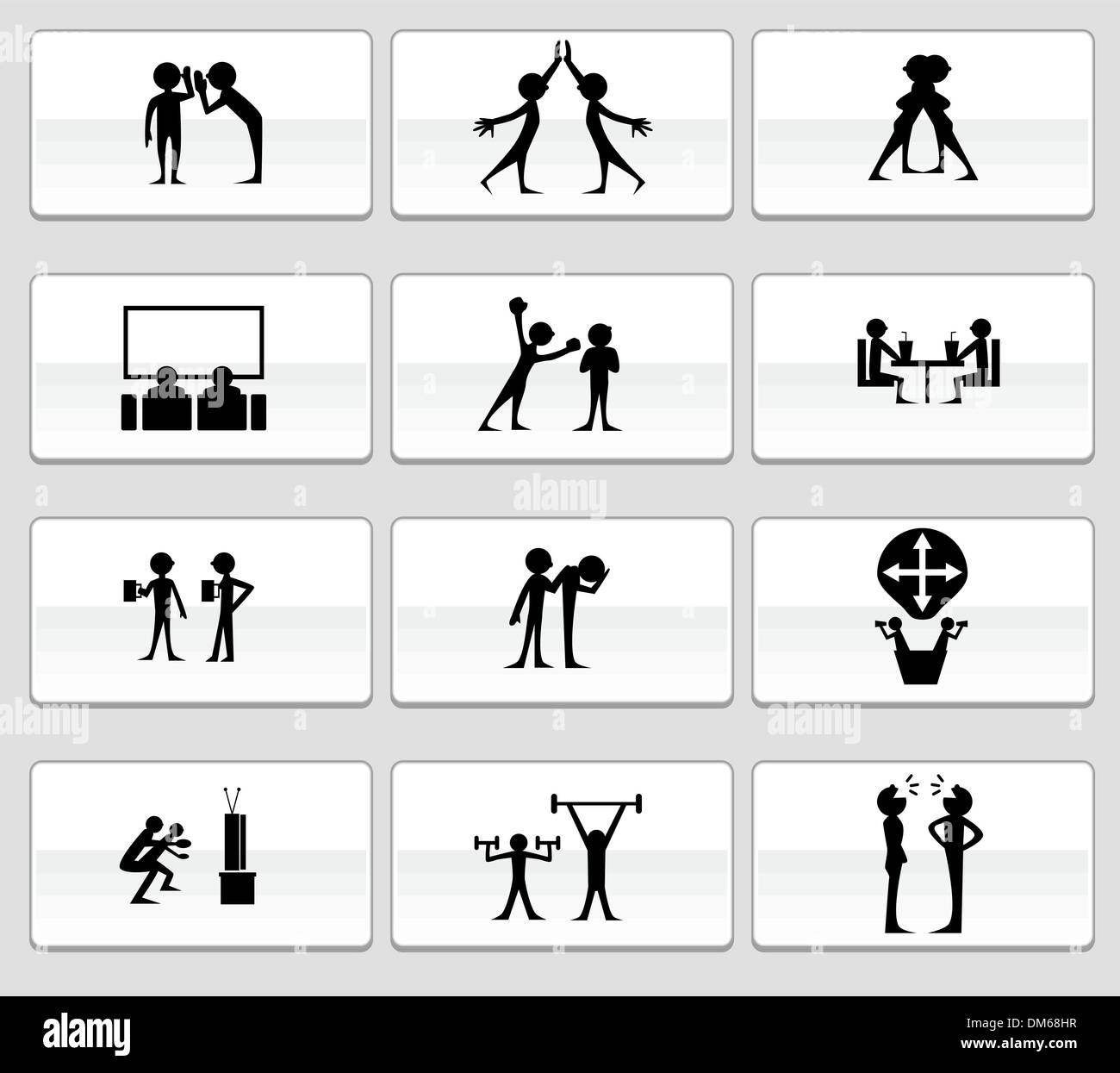 High five teamwork team Black and White Stock Photos & Images - Alamy