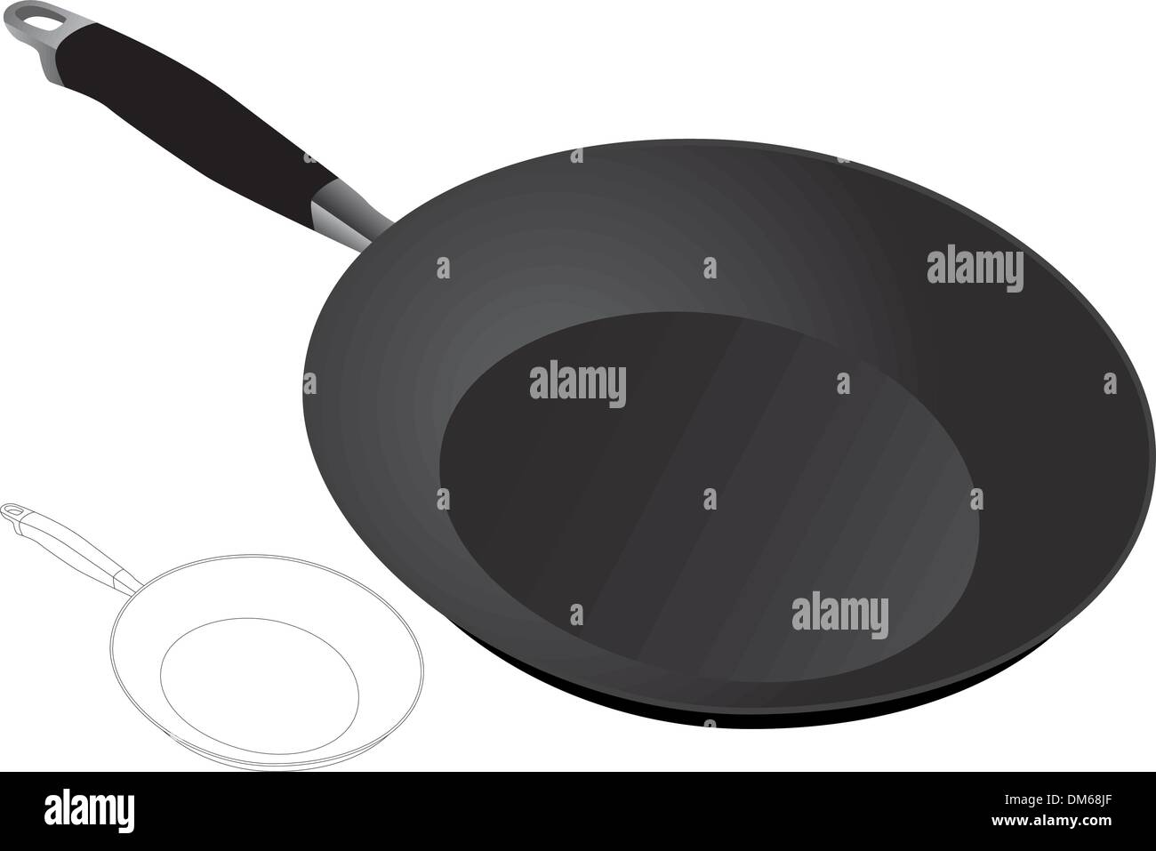 Frying Pan - 3D Stock Vector Image & Art - Alamy