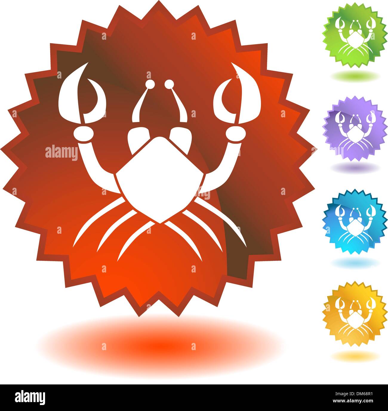 Cancer zodiac symbol Stock Vector Images - Alamy