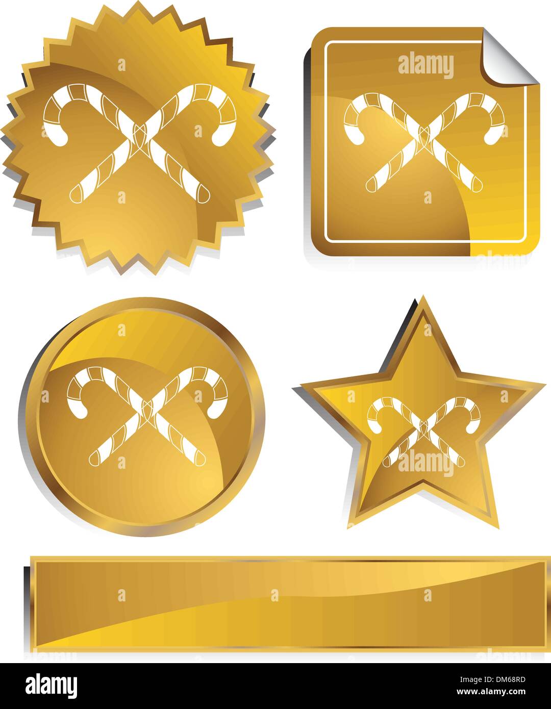 Gold candy Stock Vector Images - Alamy