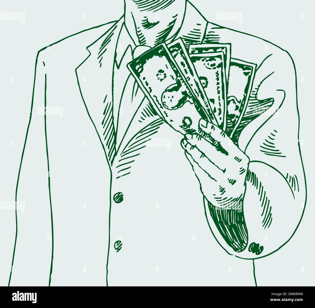 Man Paying Cash Stock Vector Image & Art - Alamy