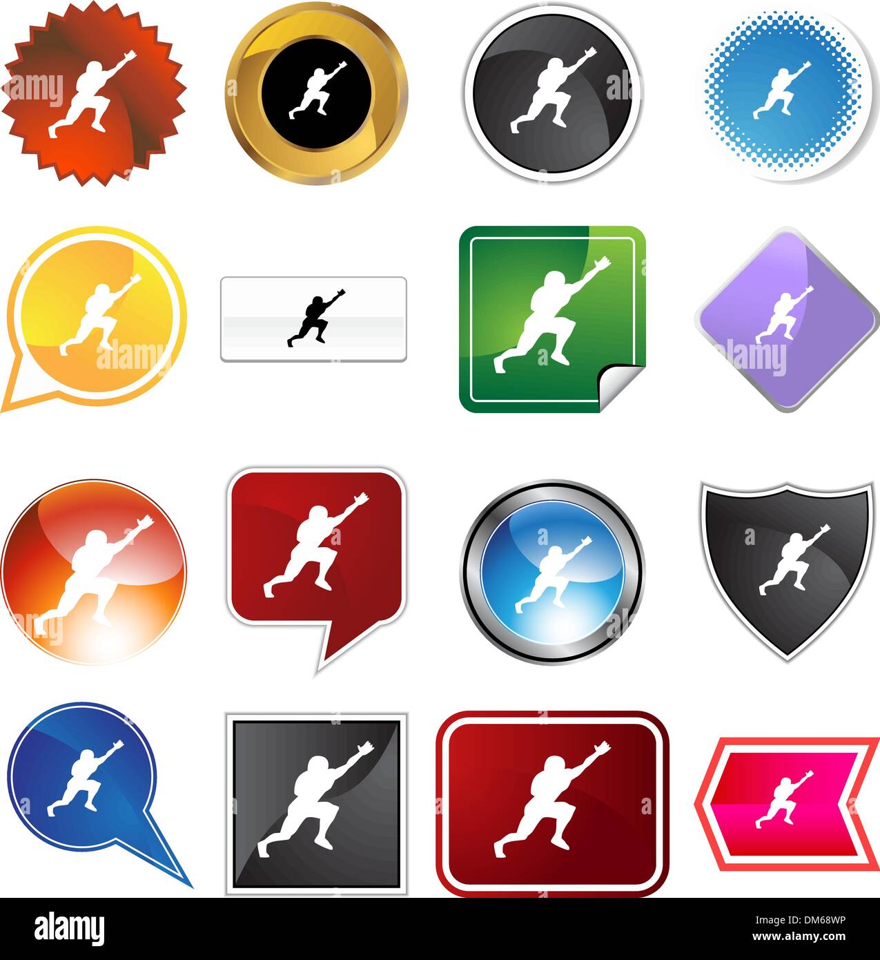 Football purple white Stock Vector Images - Alamy