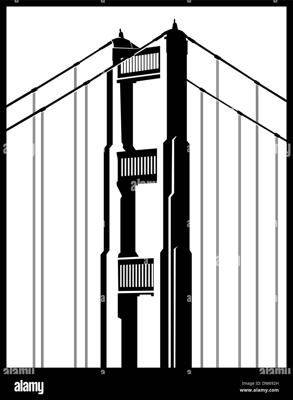 Golden Gate Bridge Stock Vector Image & Art - Alamy