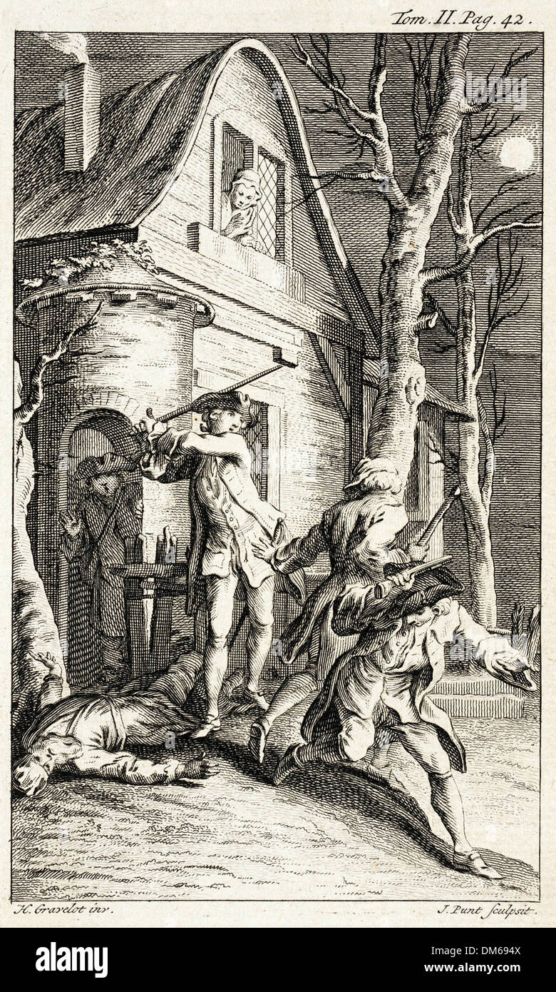This illustration from *Tom Jones* depicts a scene from Henry Fielding ...