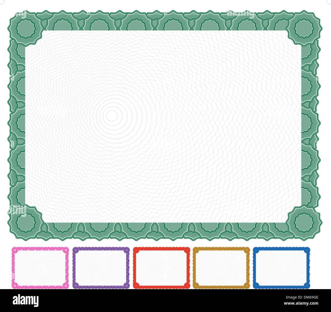 Blank Certificate - Set Stock Vector Image & Art - Alamy