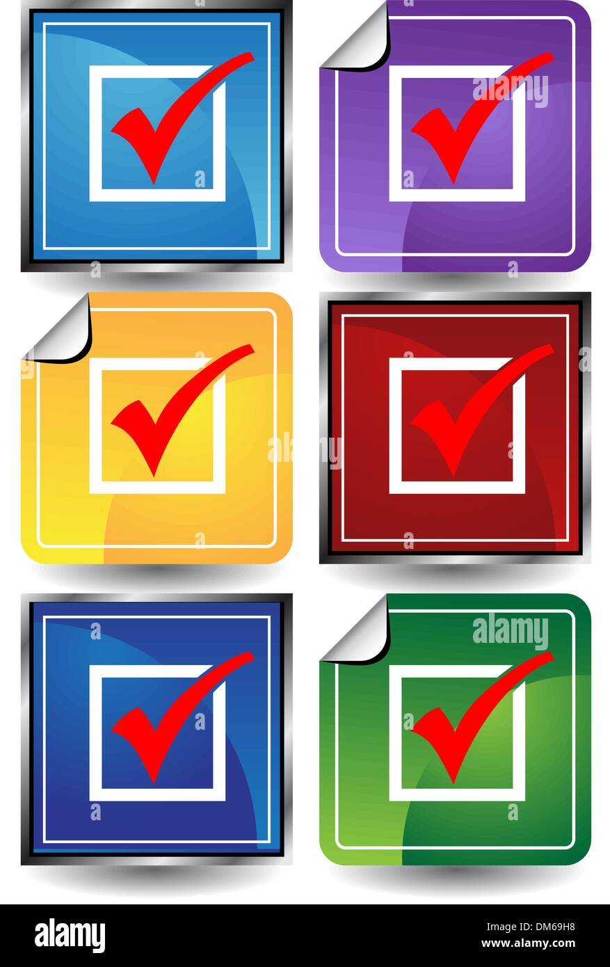Checkmark vectors hi-res stock photography and images - Alamy