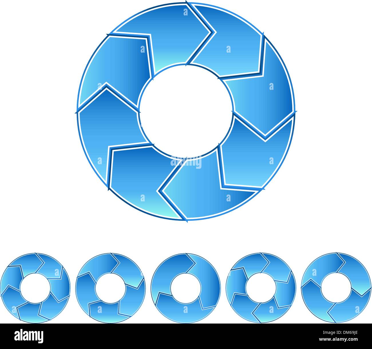 Set blue process charts hi-res stock photography and images - Alamy