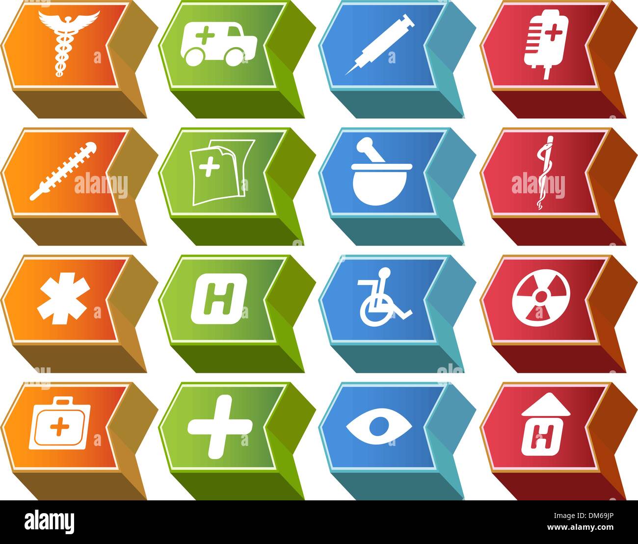 Ambulance 3d set Stock Vector Images - Alamy