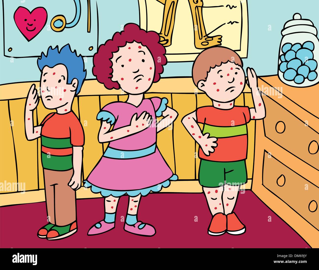 Chickenpox vector vectors hi-res stock photography and images - Alamy