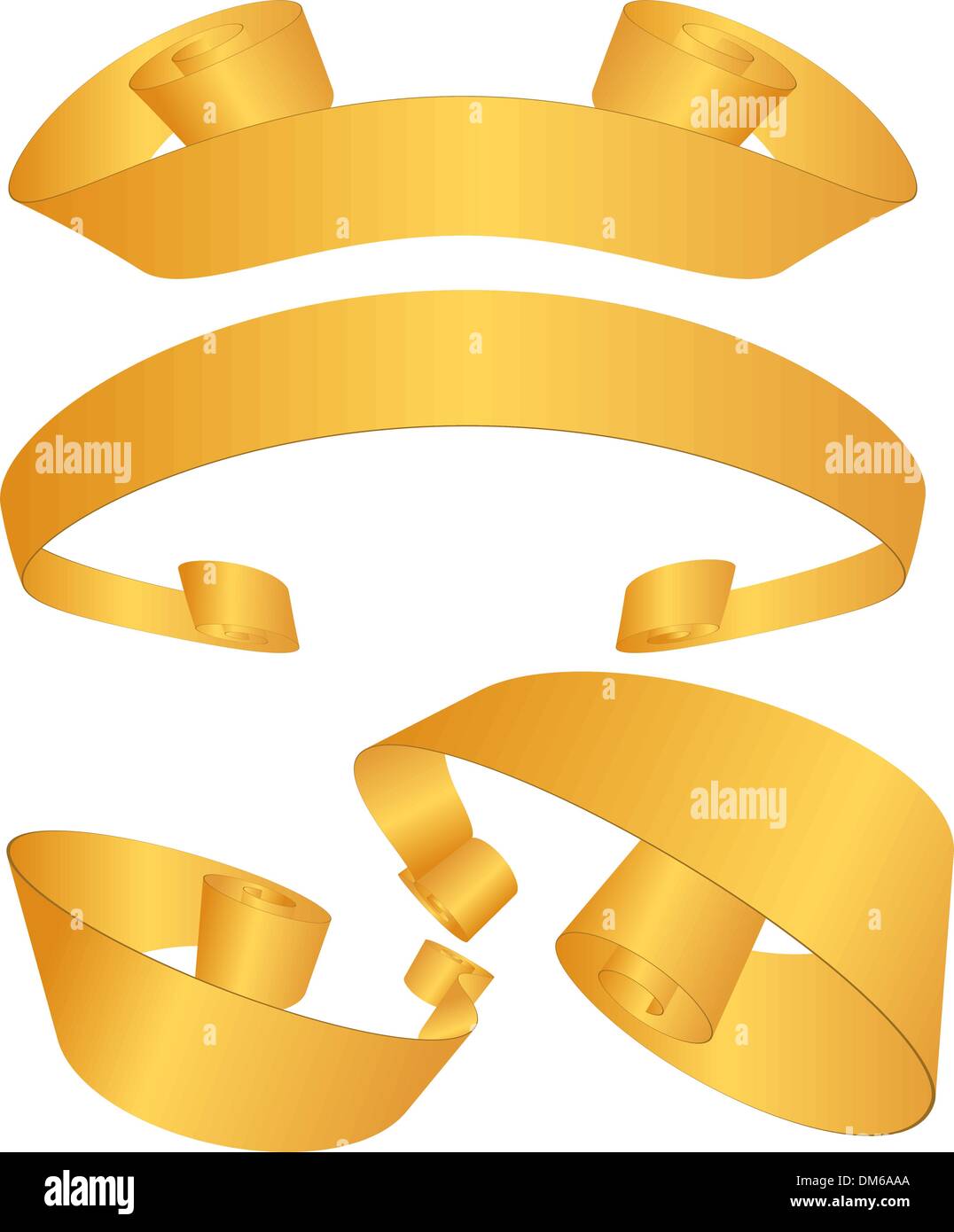Spiraling metal ribbon Stock Vector Images - Alamy