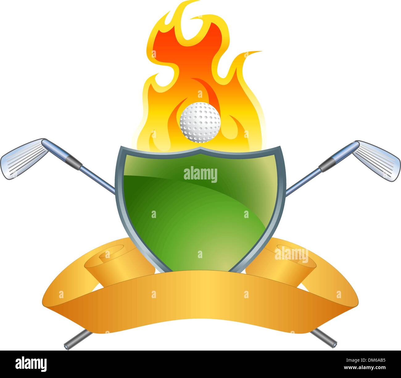 Golf logo crest Stock Vector Images - Alamy