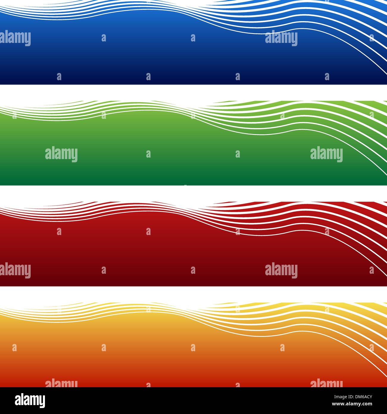 Wave Banner Set Stock Vector Image & Art - Alamy